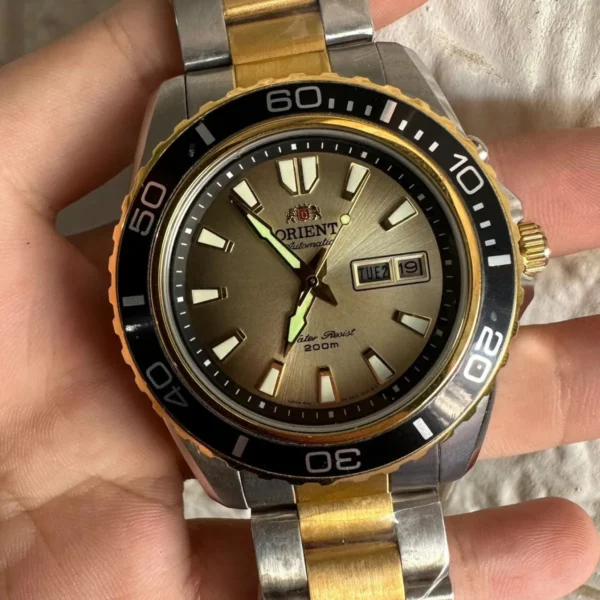 Japanese Double Lion Orient Automatic Watch Night Light Waterproof ...